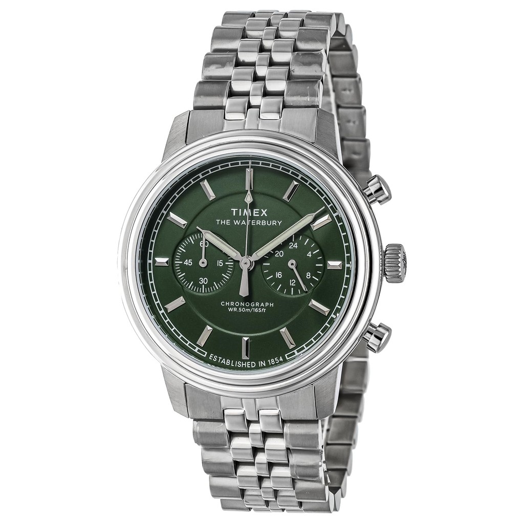 [TIMEX] Men's Watch Timex Waterbury TW2Y23600 Quartz 50M Water Resistant Mineral Glass Green ...