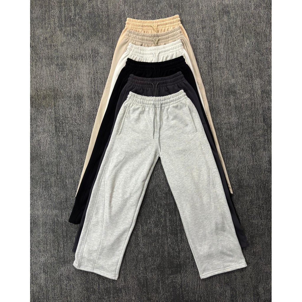 CALLIAH FASHION BARREL LEG CUT PANTS WITH POCKETS AND CURVED SEAM COMFY ...