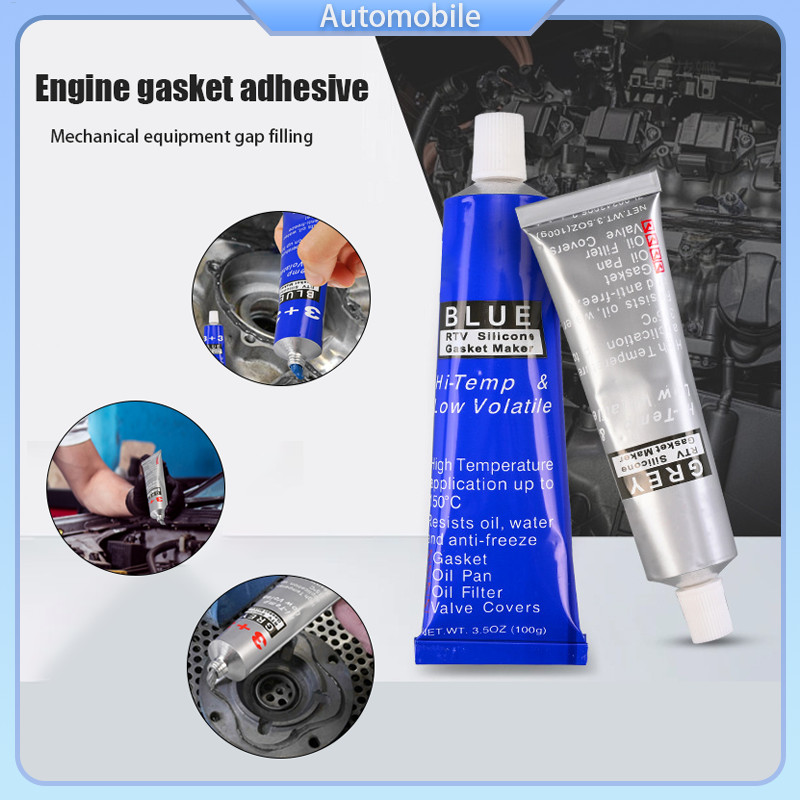 Car Engine Sealant High Temp Silicone Sealant 3.5oz Waterproof Rubber ...