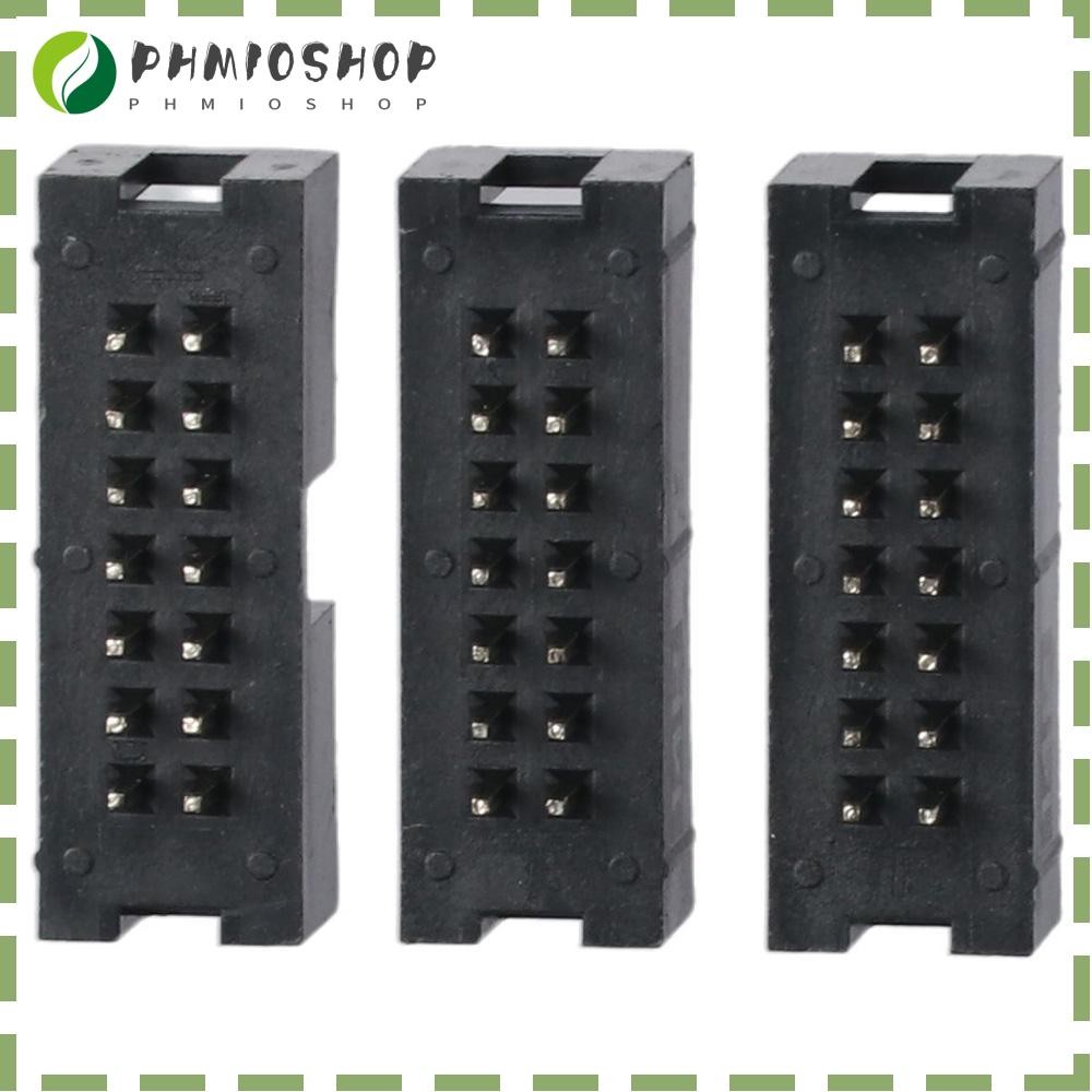 MIOSHOP 20Pcs Box Header Connector, 2.54 mm Pitch 14-Pin Connector ...
