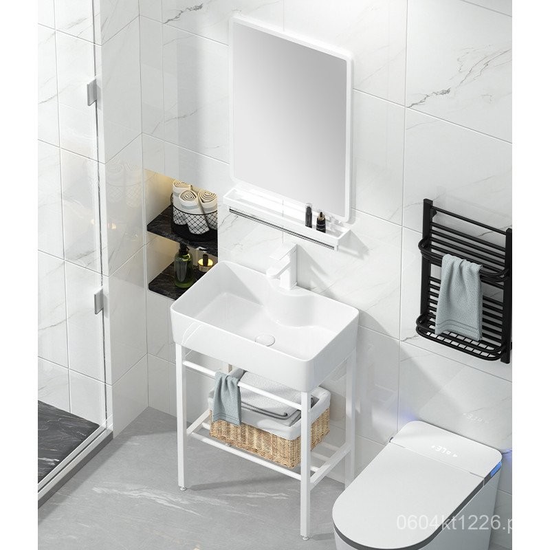 Household Use ll Simple Floor-Standing Stainless Steel Ceramic Wash ...