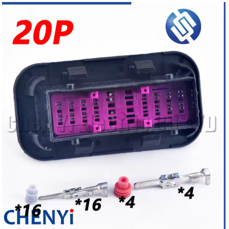 20 Pin male Automobile waterproof connector car Door module Plug ...