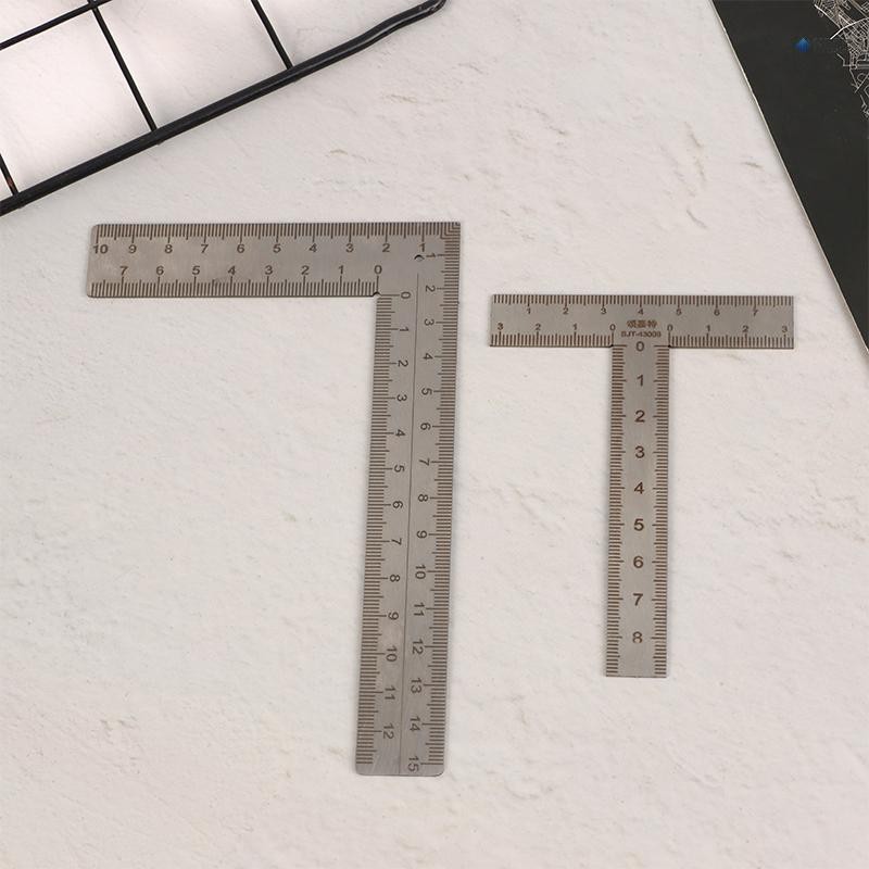 Keep Going＞ Mini T/L Square Ruler Measuring Layout Tool Stainless Steel ...
