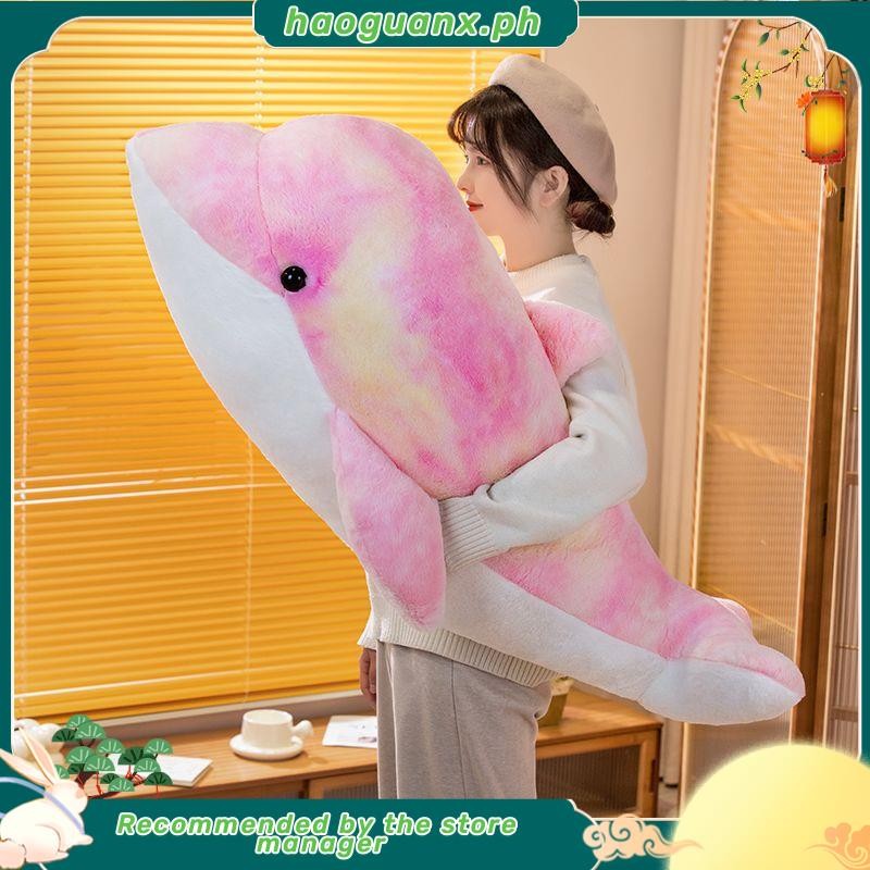 Colorful Dolphin Teddy Bear Plush Toy Bed Sleep Hug Doll Large Whale ...
