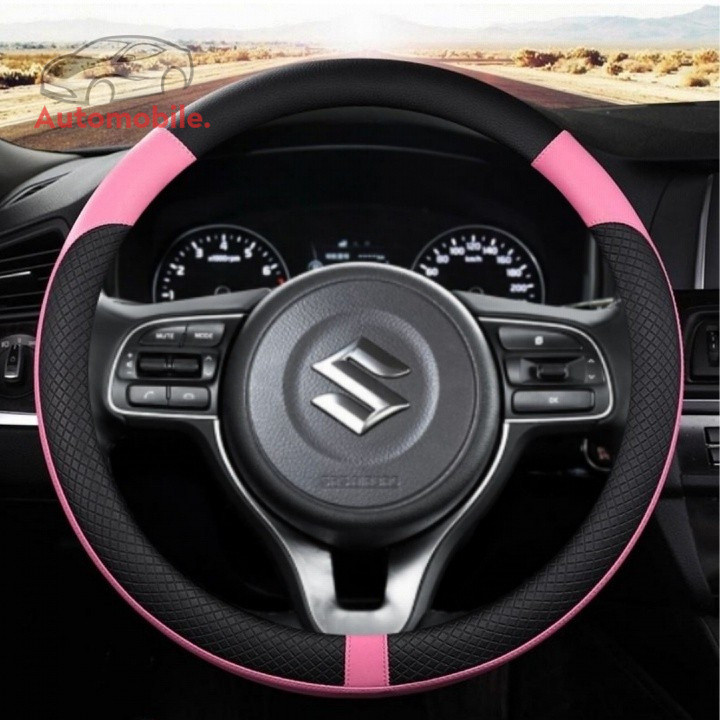 Suzuki Leather Car Steering Wheel Cover 38CM for Suzuki Swift Grand ...