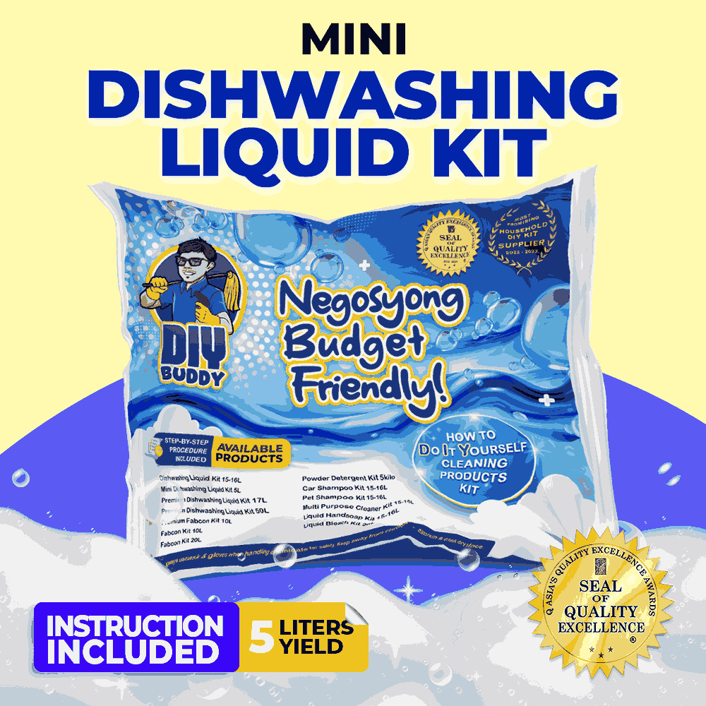 MINI DISHWASHING LIQUID KIT - 5 Liter Yield (DIY Buddy) | Shopee ...