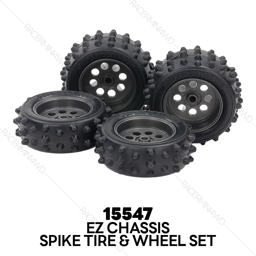 TAMIYA Trail Mini 4WD EZ Spike Tire & Wheel Set 15547 | Shopee Philippines