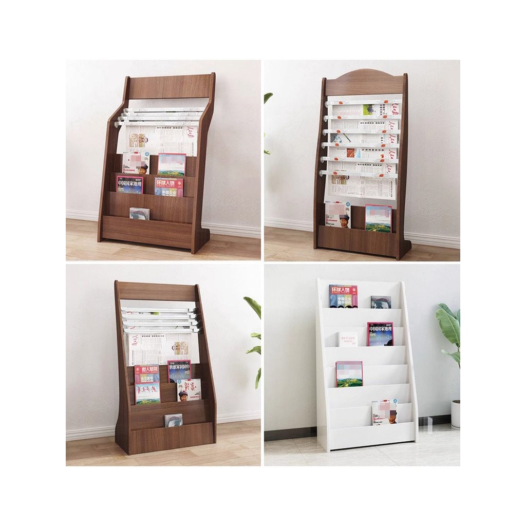 Book and Magazine Rack Display Stand Document Holder Newspaper Rack ...