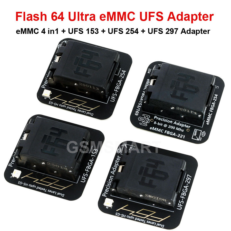 100 Original F64 Flash 64 Ultra lite Tool Box full set with UFS BGA 153 ...