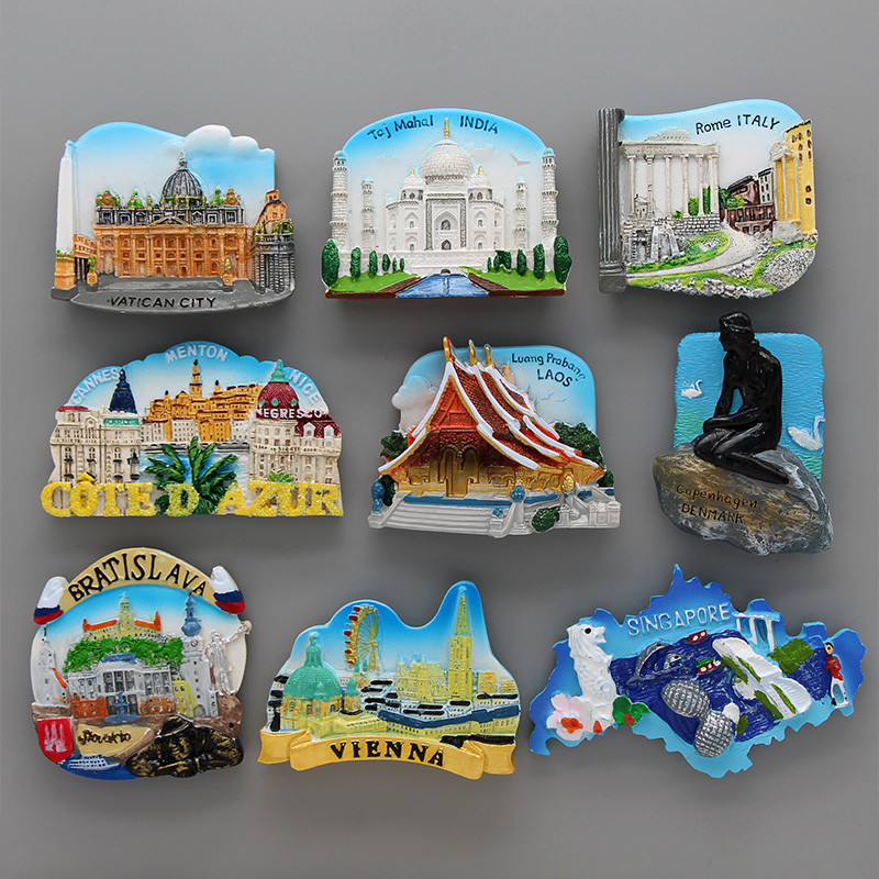 Singapore Merlion Vienna World Tourism Souvenir 3D magnetic ...