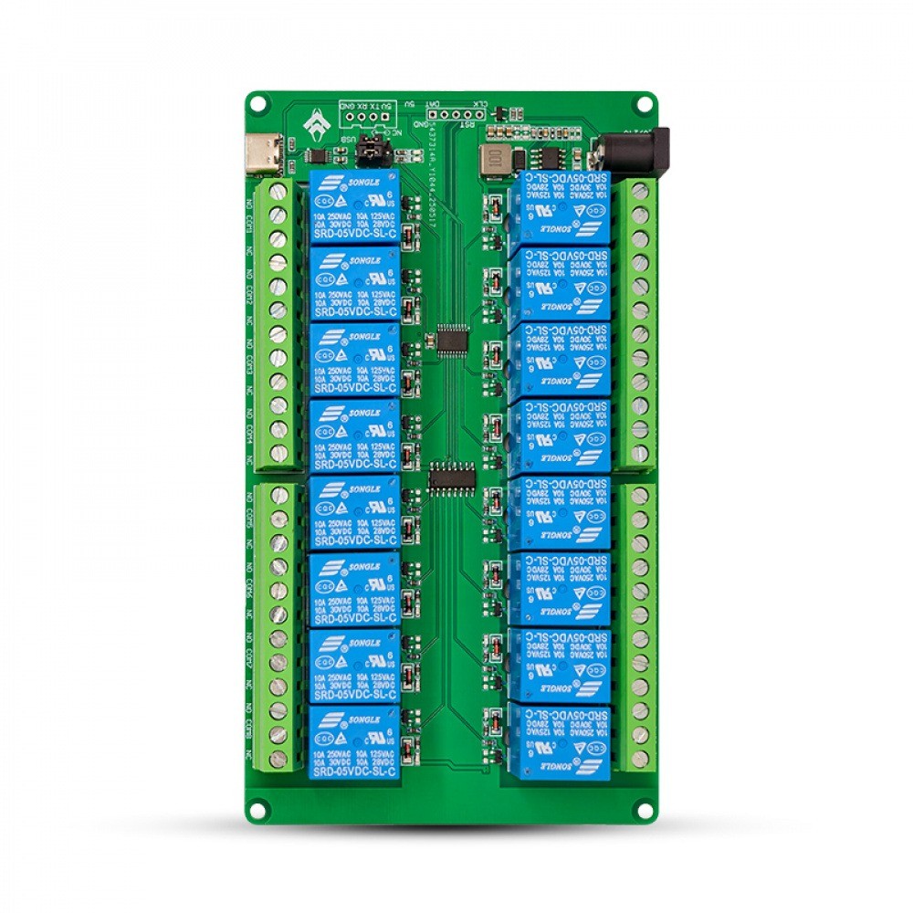 16-channel USB Relay Module Computer Serial Port Control Switch PC ...