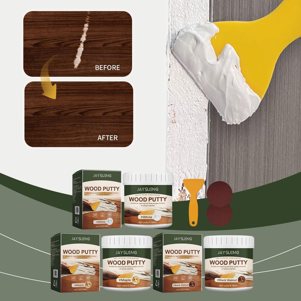 Wood Filler Paintable Multipurpose Wall Putty Hole Repair Wood ...