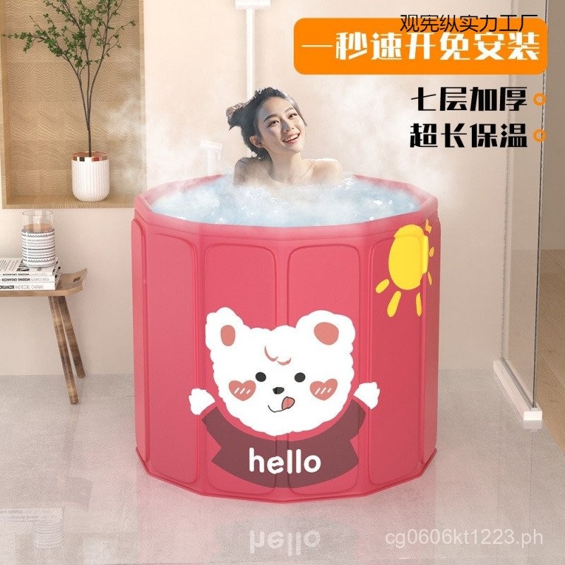 No-Installation Foldable Baby Extra Large Bath Tub Adult Bath Tub Home ...