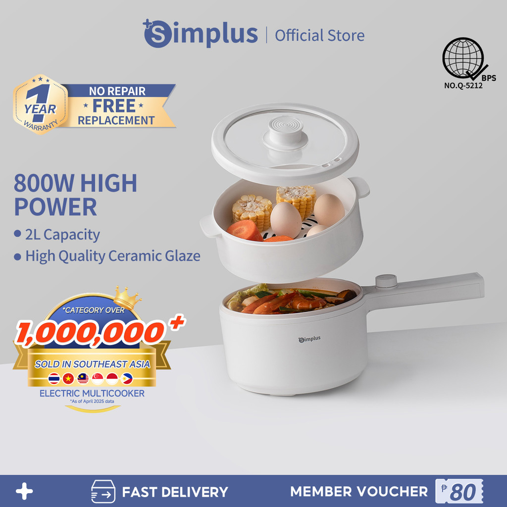 Simplus Rice Cooker Multi-Functional Electric Cooker 2L | Shopee ...