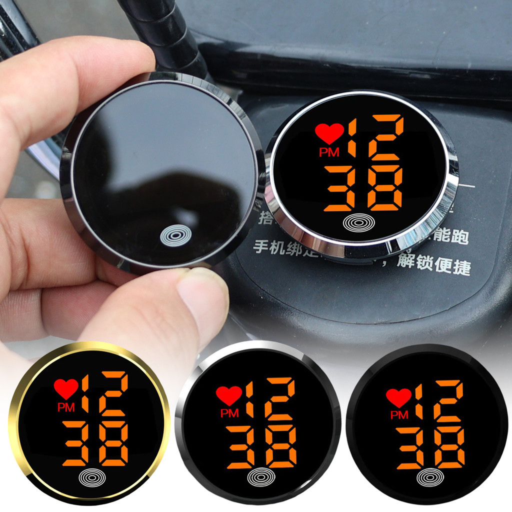 LED Digital Display Touch Luminous Clock Automotive Dashboard ...