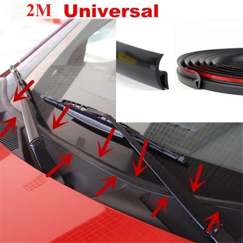 2M Sealing Strip Auto Car Front Windshield Panel Weatherstrip Edge ...