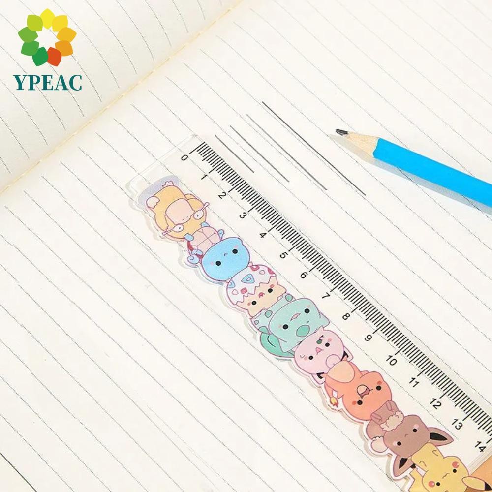 YPEAC Straight Rulers, Pikachu 15CM Crayon Shin Chan Ruler, Kawaii ...