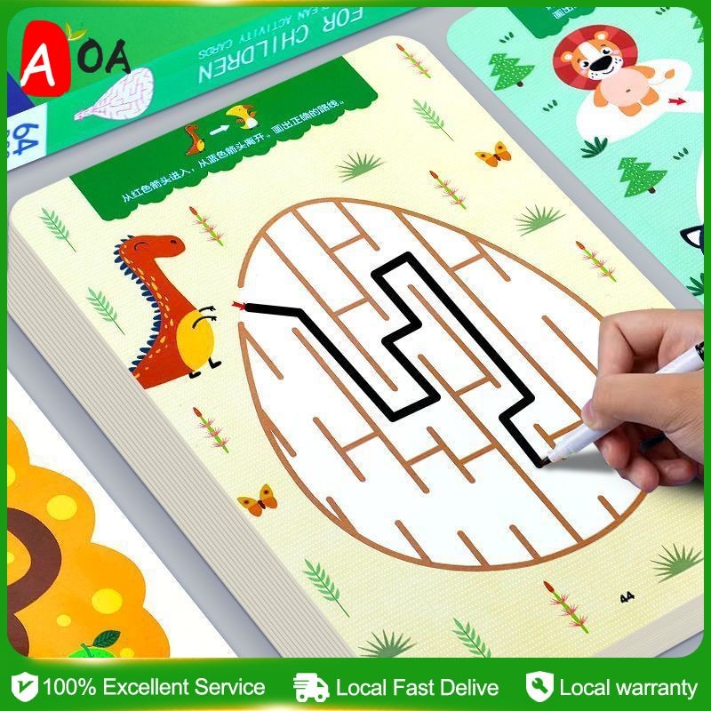 Maze Training Book for Children Aged 3-8 Years Old To Improve Children ...