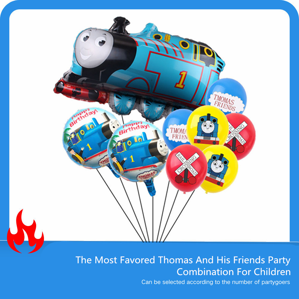 9pcs / Lot Thomas And His Friends Foil Balloon Set For Kids Girls ...