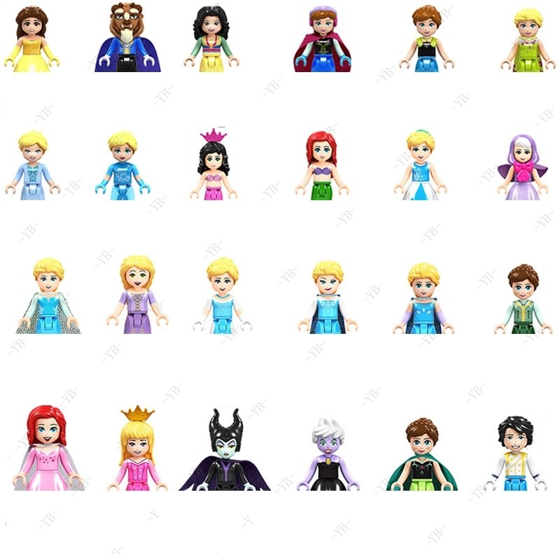 【Toy World】Model toys Building Blocks Frozen Elsa Anna Cinderella ...