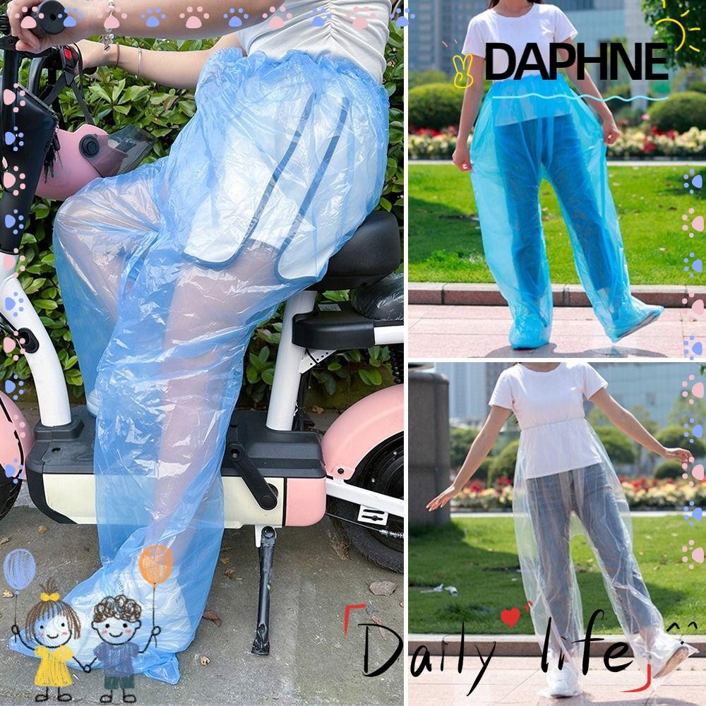 DAPHNE Disposable Raincoat, Thickened Oil Resistant Foot Wrap Rainpants ...