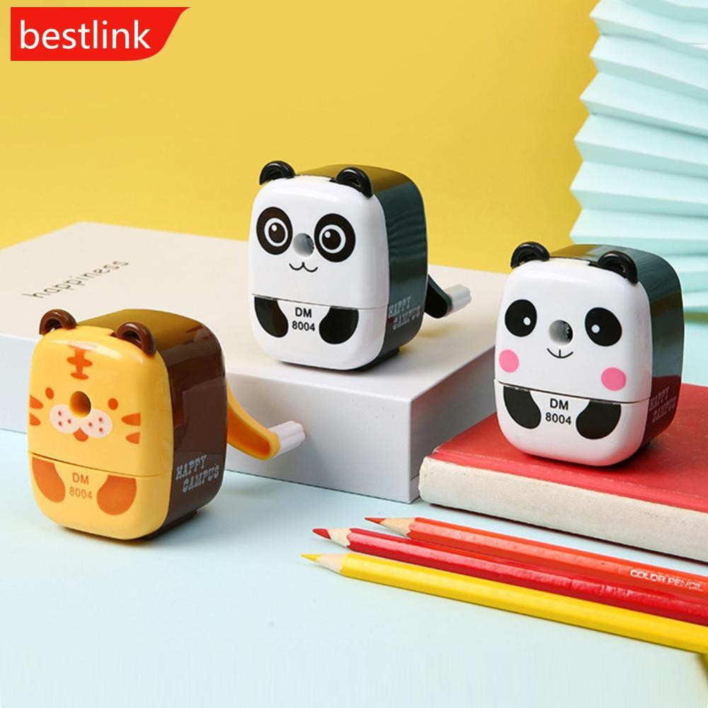 BESTLINK Animal Shaped Cartoon Panda Tiger Pencil Sharpener Kids School ...