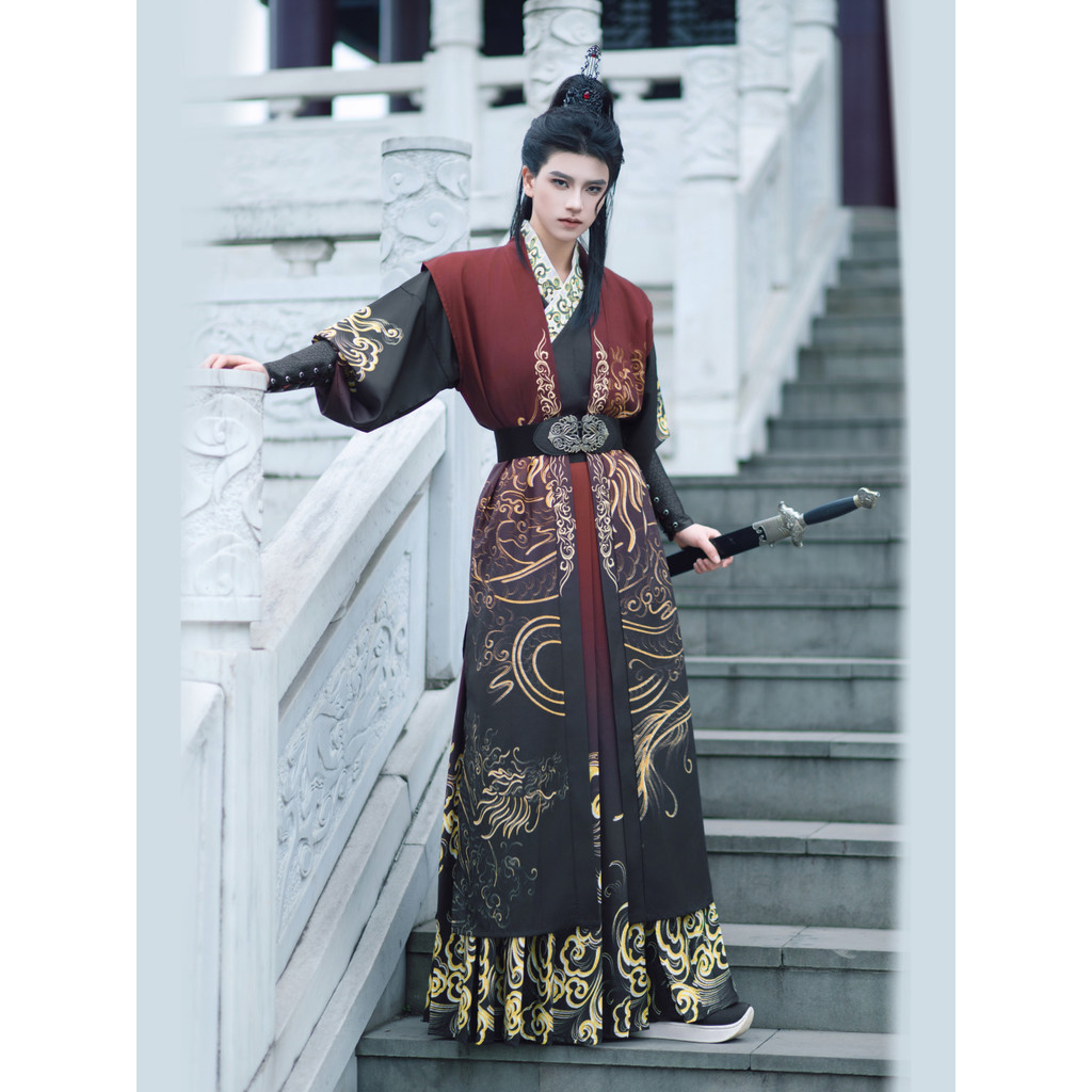 Original Bijia Song-Made Hanfu Men's Knight Domineering Antique Suit ...
