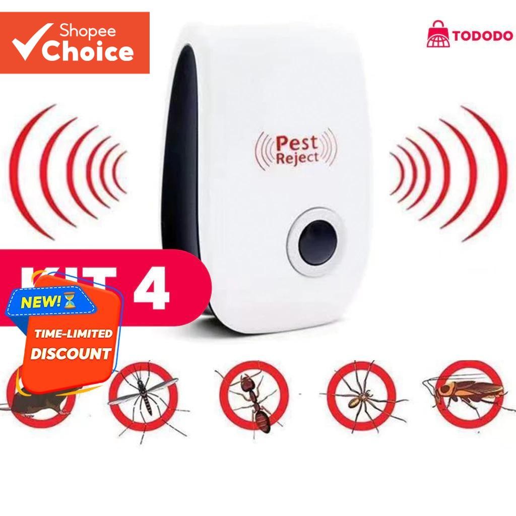 4-piece Set of Ultrasonic Electronics Mouse Buster, Rat Destroyer, High ...