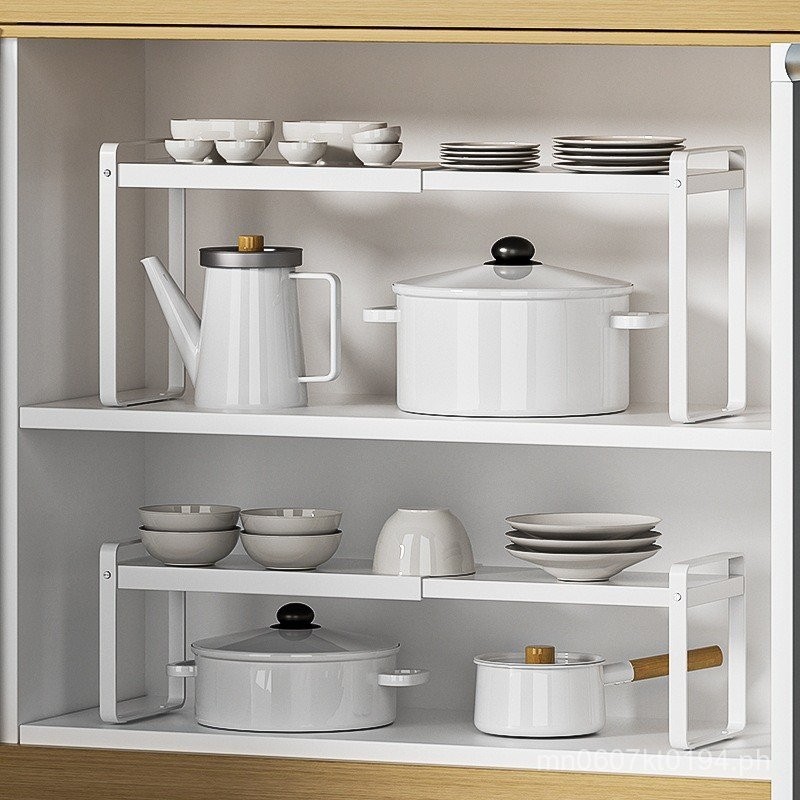 Bathroom Layered Rack Countertop Kitchen Cabinet Storage Rack Desktop ...