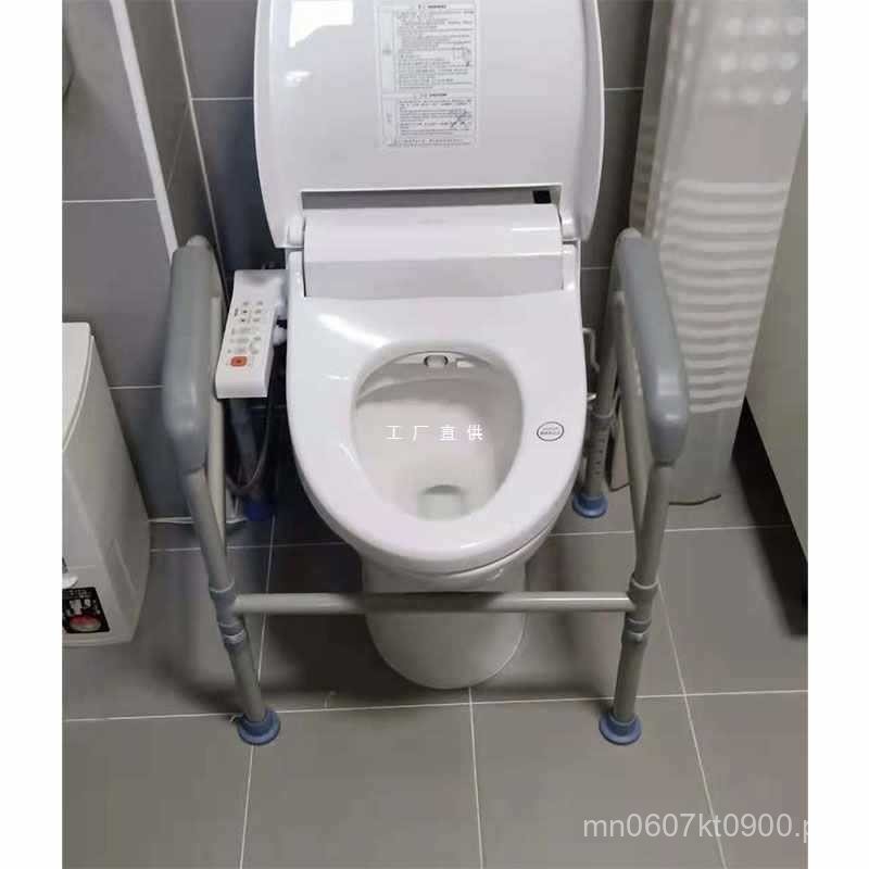 No-Drill Commode for Disabled, Handrail for Elderly, Pregnant Women ...