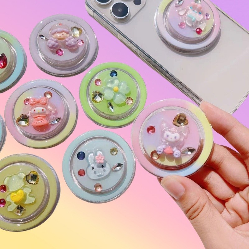 Korean Cartoon Popsocket Magnetic Phone Holder for Magsafe Case IPhone ...