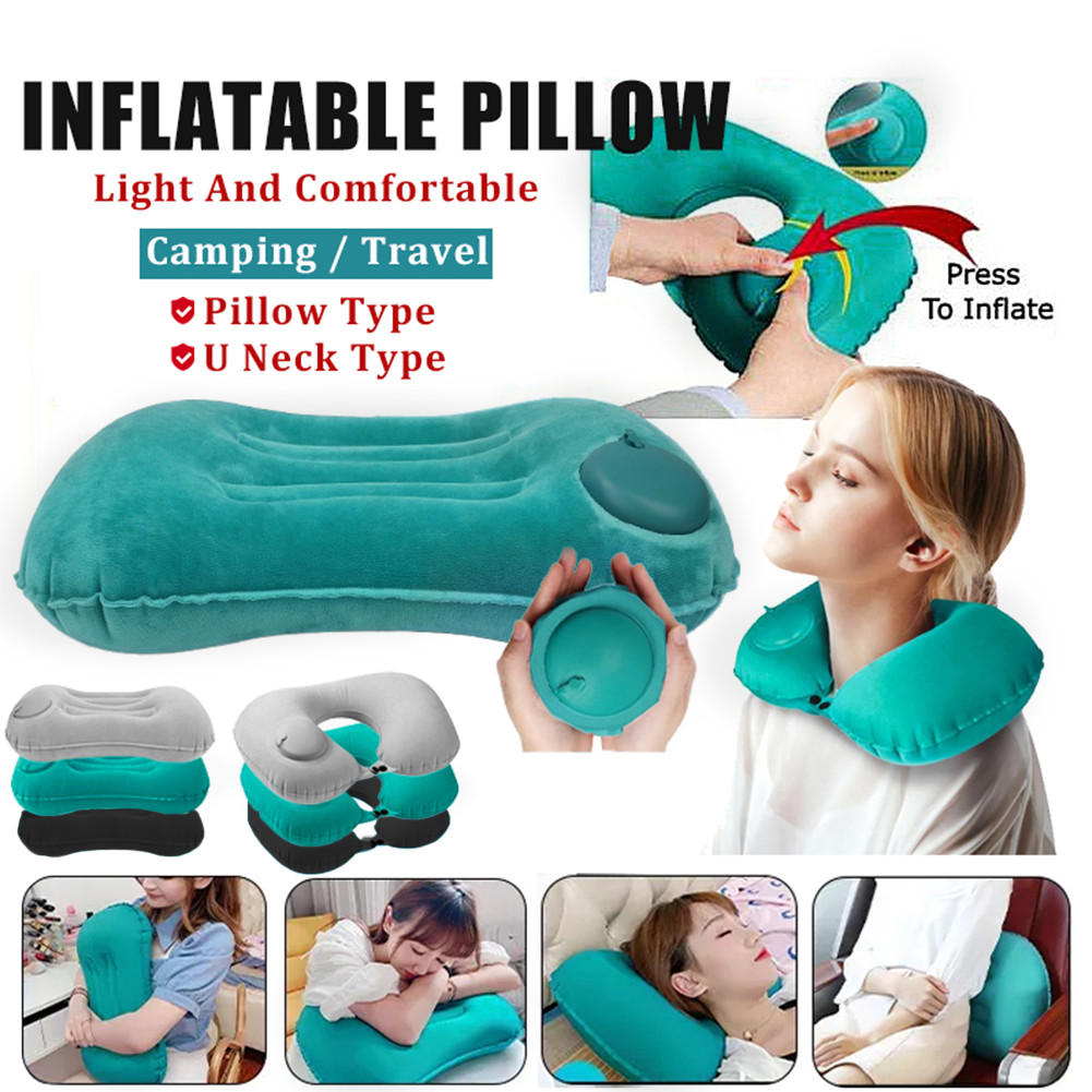 Press-type Inflatable Pillow Multifunction Foldable Portable Home Work ...