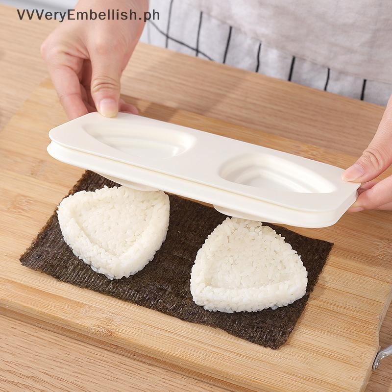 VVVeryEmbellish Rice Burger Onigiri Mold Rice Ball Mould Sandwich ...