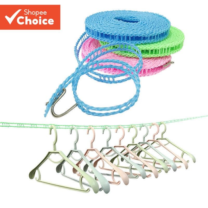 10m Long Camping Clothesline Portable Windproof Travel, Clothing Line ...