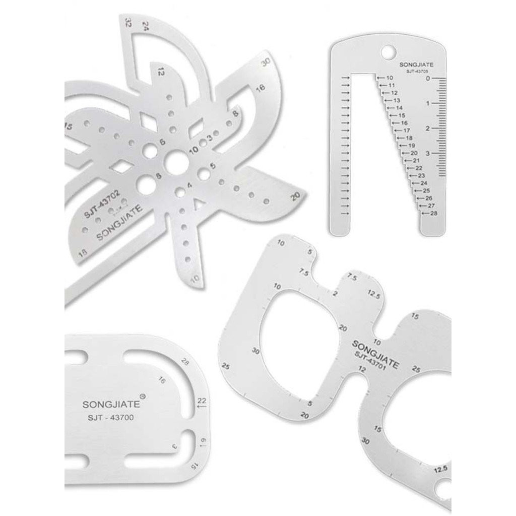 Rounded Corner Template Ruler with Tail Template Belt Round Corner ...