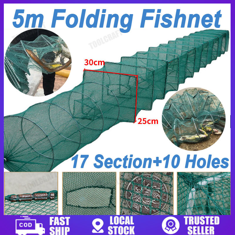 5m Dragon Bobo Fishing Net Dragon Bubu Dragon Bubo Shrimp Cage Fishing ...