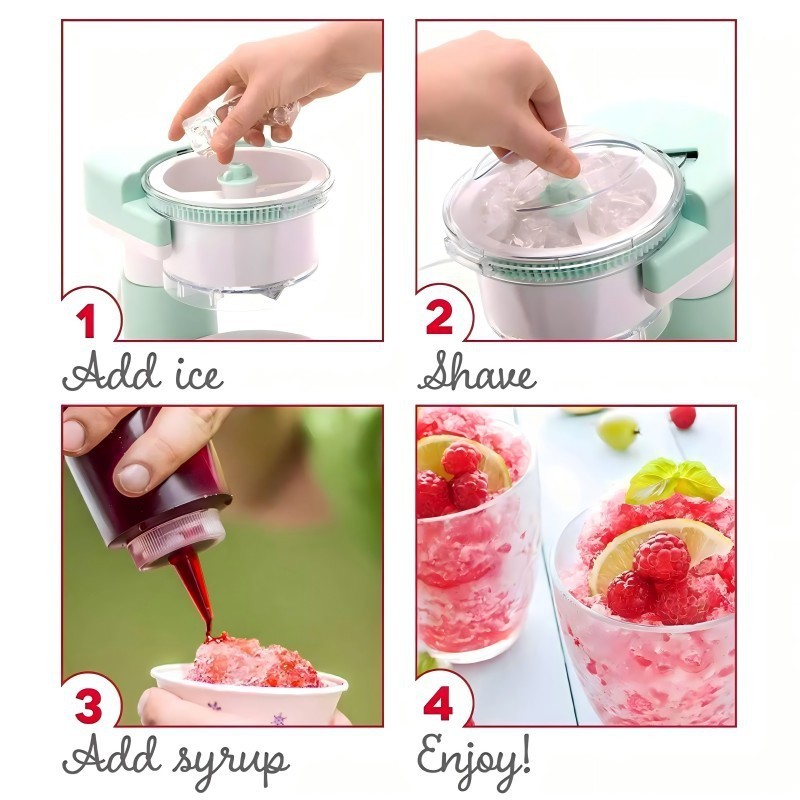 Shaved ice Household electric ice breaker Milk tea shop Snow hail ice ...