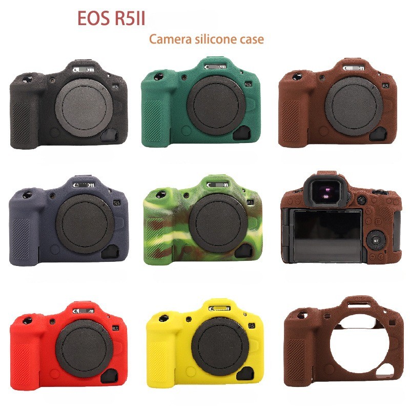 R5II Rubber Silicon Case Body Cover Protector Frame Skin for Canon EOS ...