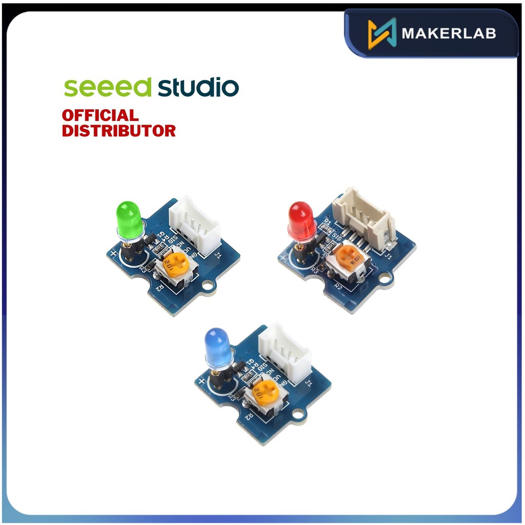 Grove - Blue, Red, Green, Purple LED - Arduino, Raspberry Pi Compatible | Shopee Philippines