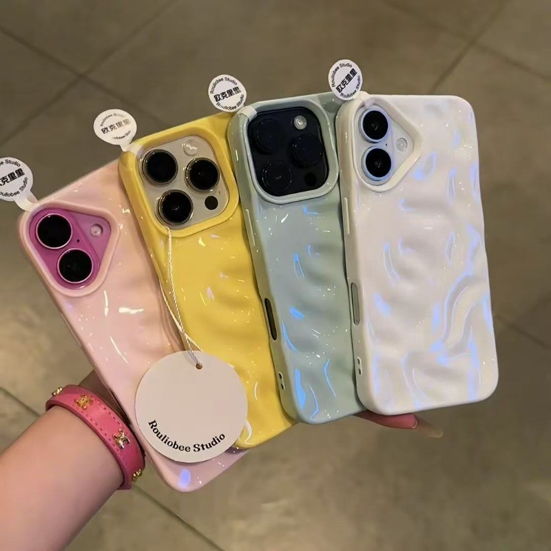 Water Ripple TPU Solid Color Phone Case Suitable for IPhone 11 12 13 14 ...