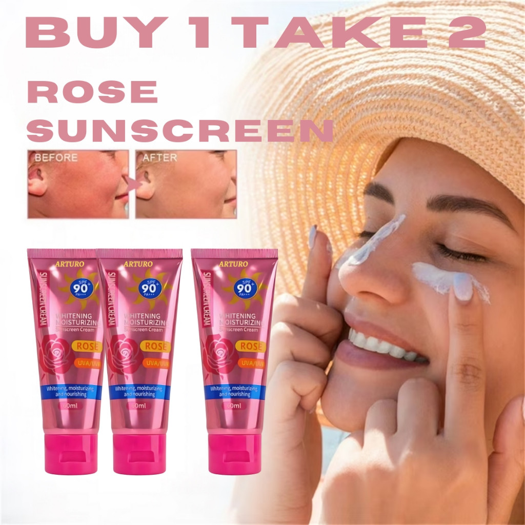 Buy 1 Take 2 Arturo Rose Sunscreen SPF90 PA++++ for Skincare Protection ...