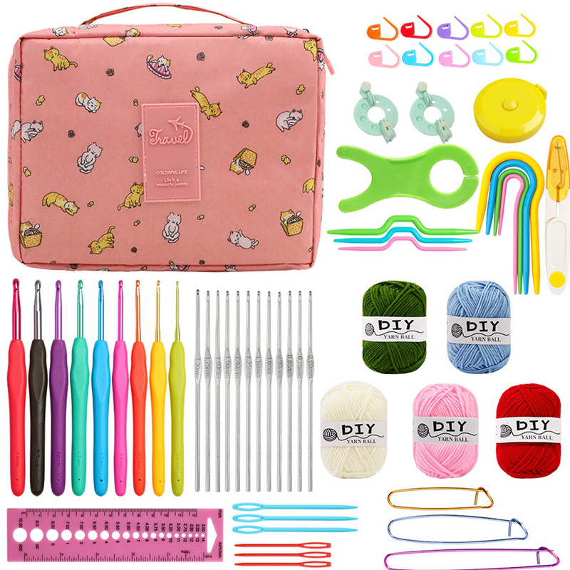 Uliekhy Beginner Crochet Kit For Adults Knitting Starter Kit Adults And ...