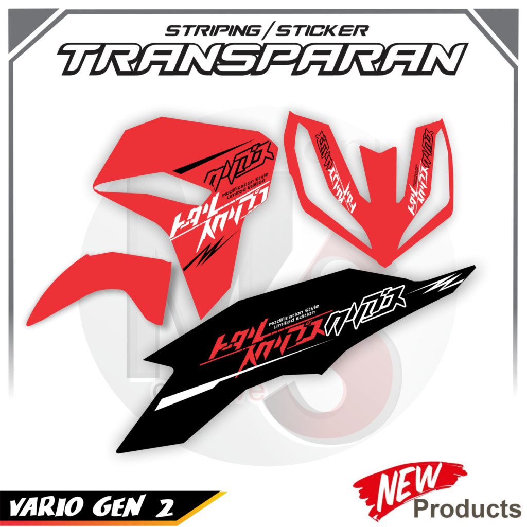 STRIPING Vario Led New 125i New Transparent Design Transparent Clear ...