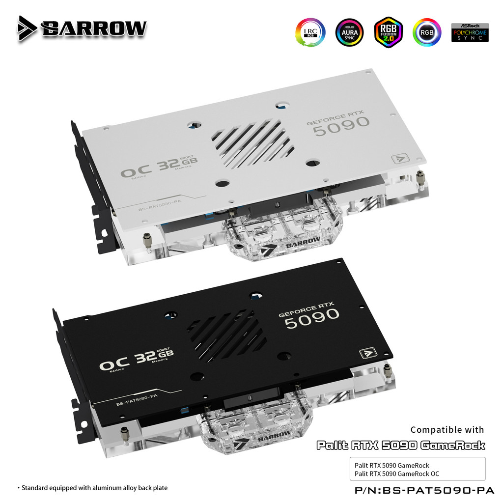 Barrow full coverage GPU Water Block for GIGABYTE AORUS RTX 5090 MASTER ...