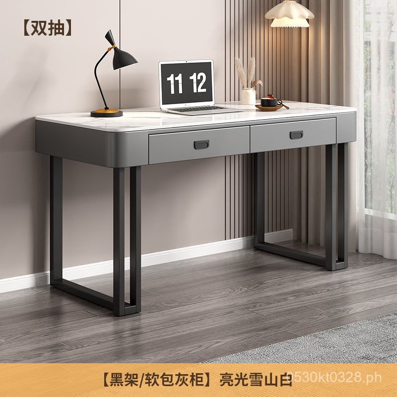 Home Office Desk Set with Chair T Laptop Rock Slab Light Luxury ...