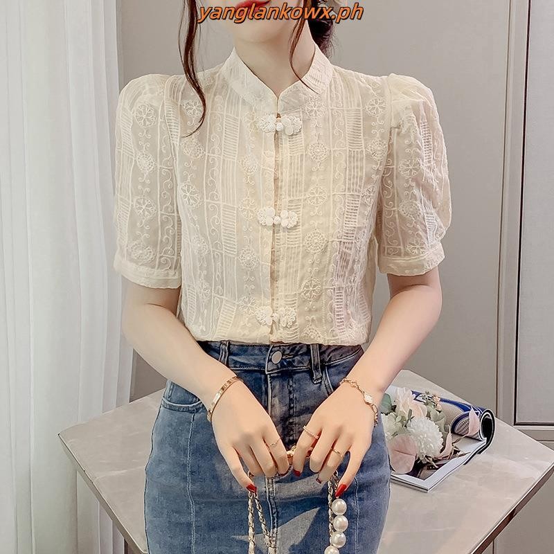 Asian Inspired Attire For Women Barong Blouse Modern Filipiniana Top ...