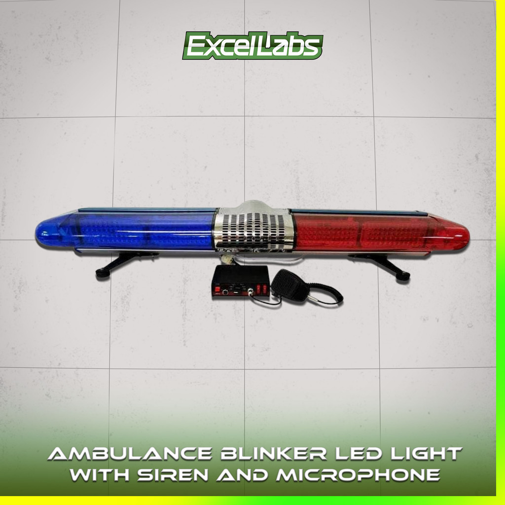 Excellabs Ambulance Blinker LED Light with Siren and Microphone ...