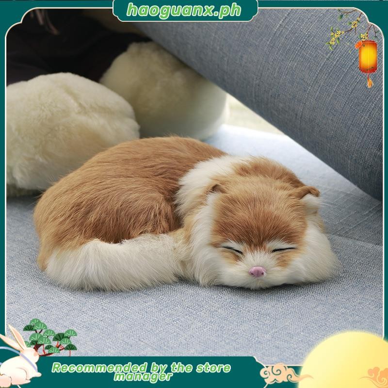MXMIO Simulation Cat Toy, Realistic Fur Animal Plush Cat Toy, Cute Mini ...