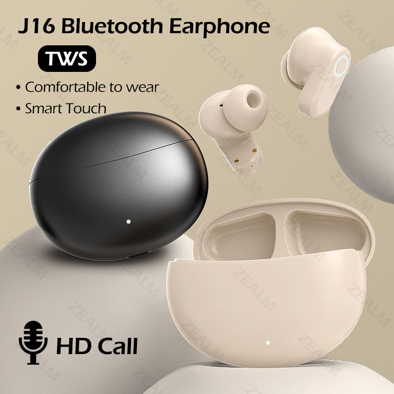 ZEALM J16 TWS Bluetooth Earphones with Mic Stereo Earbuds Wireless Earphone Bluetooth Headset ...