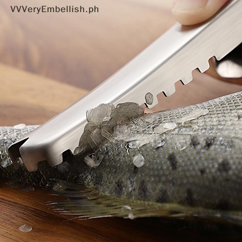 VVVeryEmbellish Stainless Steel Fish Scale Cleaner Scraper Fish Scale ...